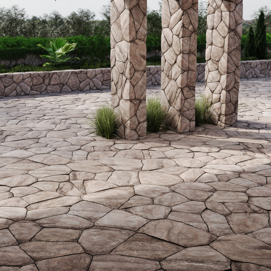 H138 Stone Tiles | PBR | 4K | Seamless | +SBSAR Texture / PBR Material ...