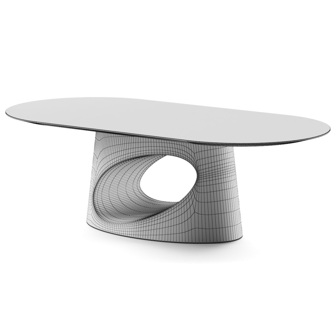 Rugiano Ring Dining Table - 3D Model for VRay, Corona