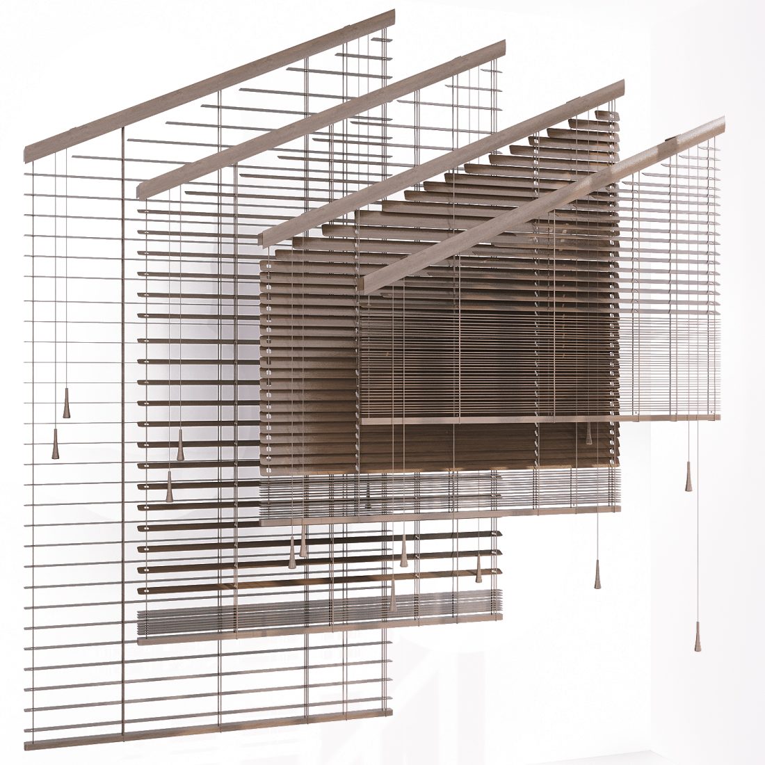 Blinds Dormer Window - 3D Model for Corona