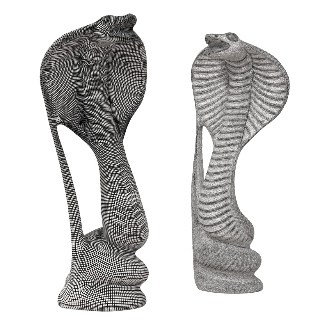 Cobra Figurine - 3D Model for VRay