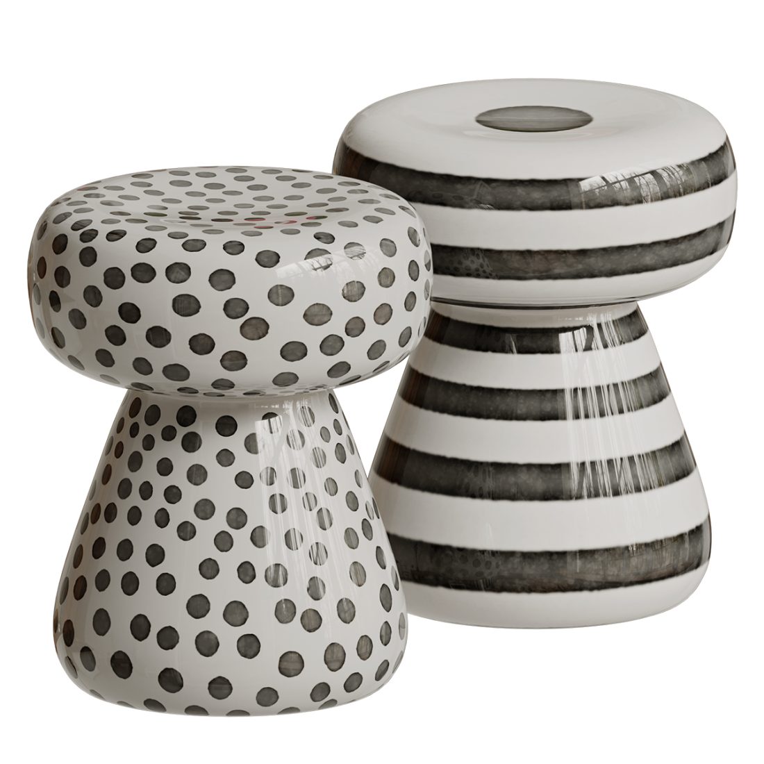 Gervasoni Inout Side Table In White Ceramic With B - 3D Model for Corona