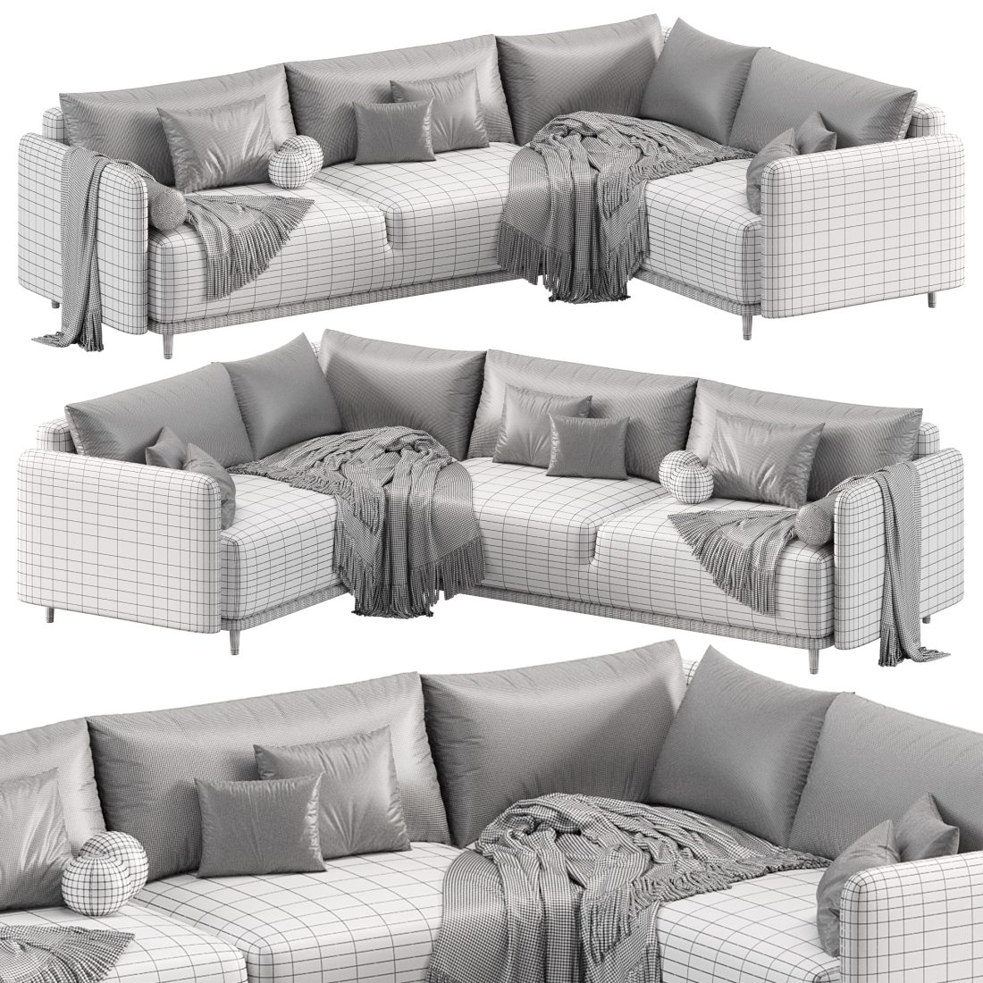 Corner Sofa Sayle By Divan.ru 3D Model for VRay, Corona | CGMood