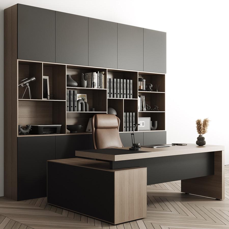 Boss Desk 010 3D Model for Corona | CGMood