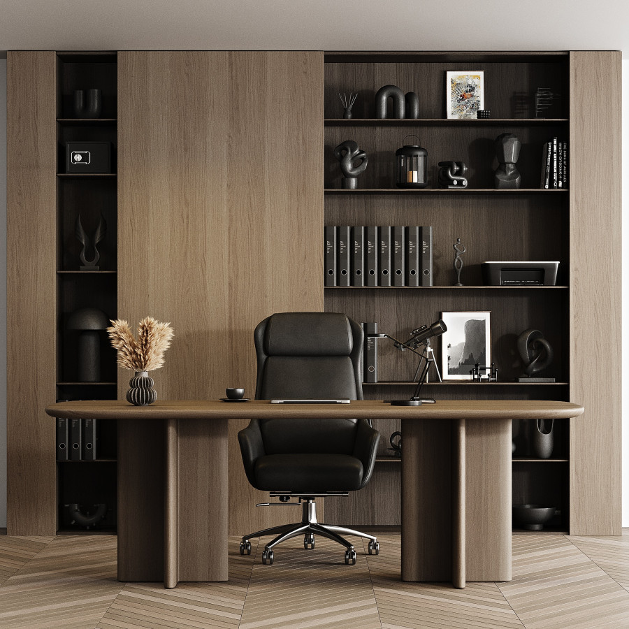 Boss Desk 012 3D Model for Corona | CGMood