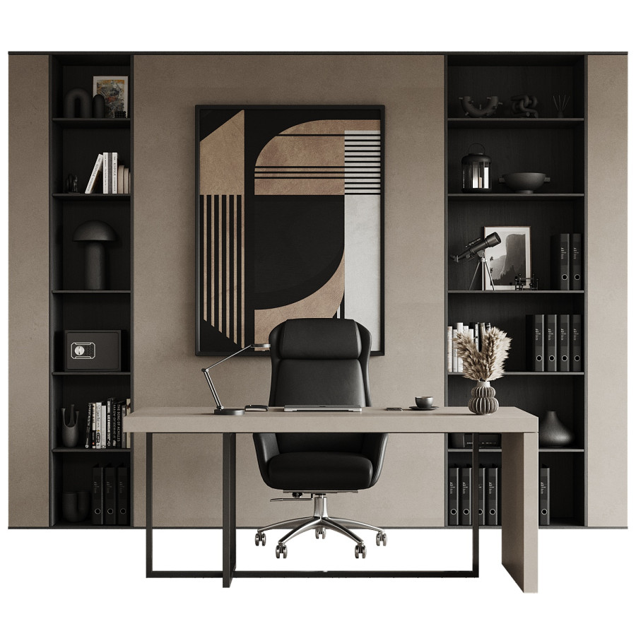 Boss Desk 007 - 3D Model for Corona