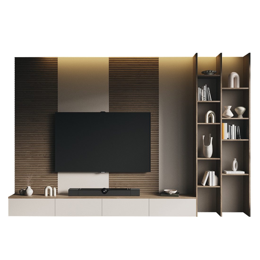 Tv Wall 186 Type 3D Model for Corona | CGMood