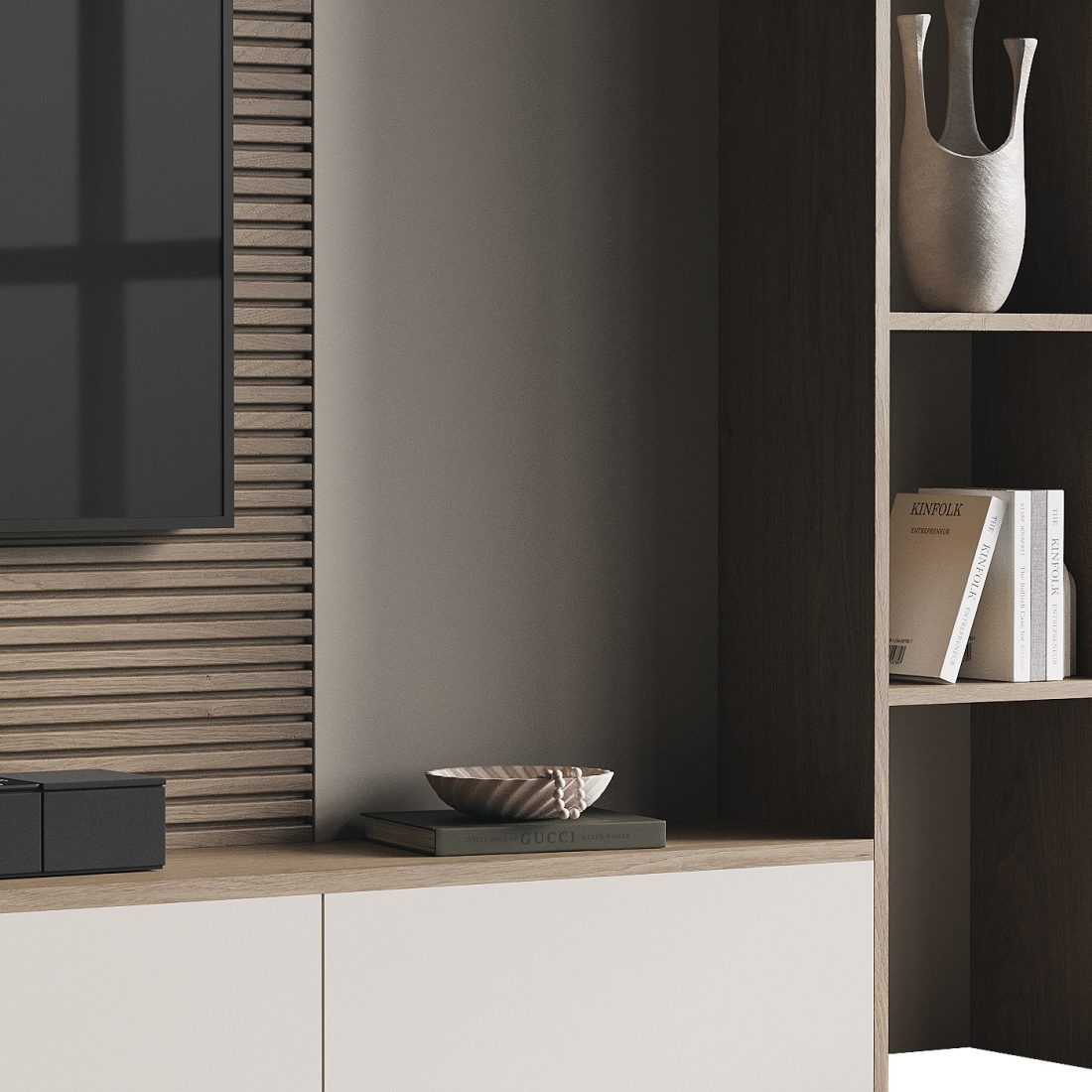 Tv Wall 186 Type 3D Model for Corona | CGMood