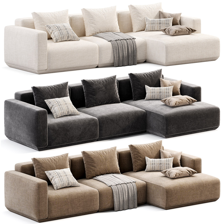 Corner Sofa 3D Model for Corona | CGMood