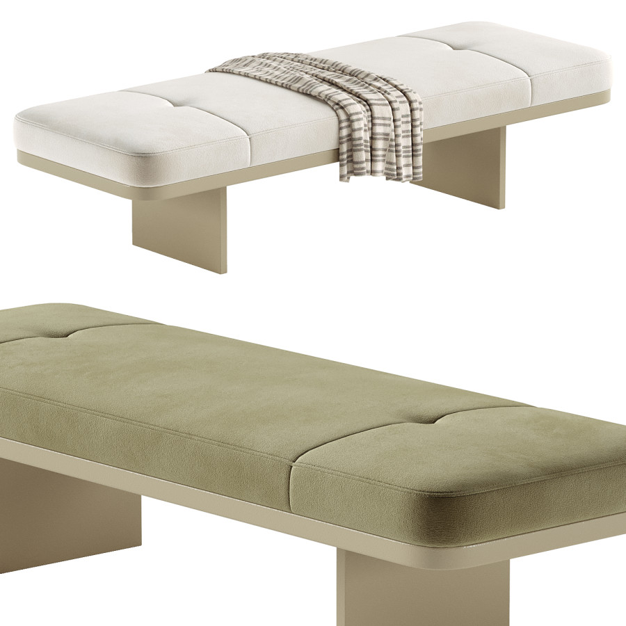 Hugo Bridge Bench - 3D Model for VRay, Corona