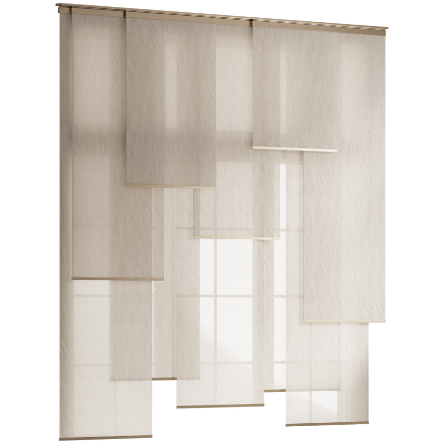 Layered Panel Curtain 3 3D Model for VRay, Corona | CGMood