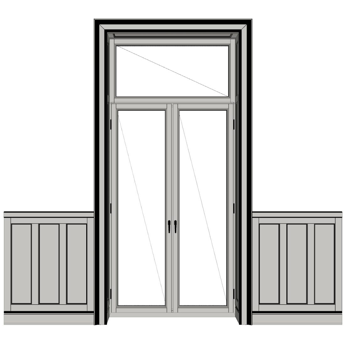 Classical Window/Door 3D Model for VRay, Corona | CGMood
