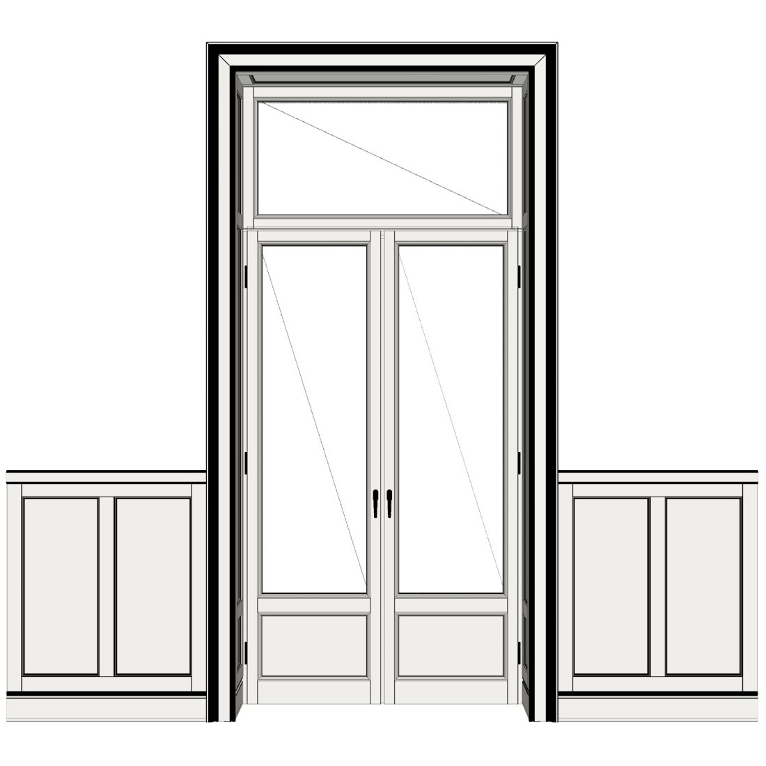 Classical Window/Door 3D Model for VRay, Corona | CGMood
