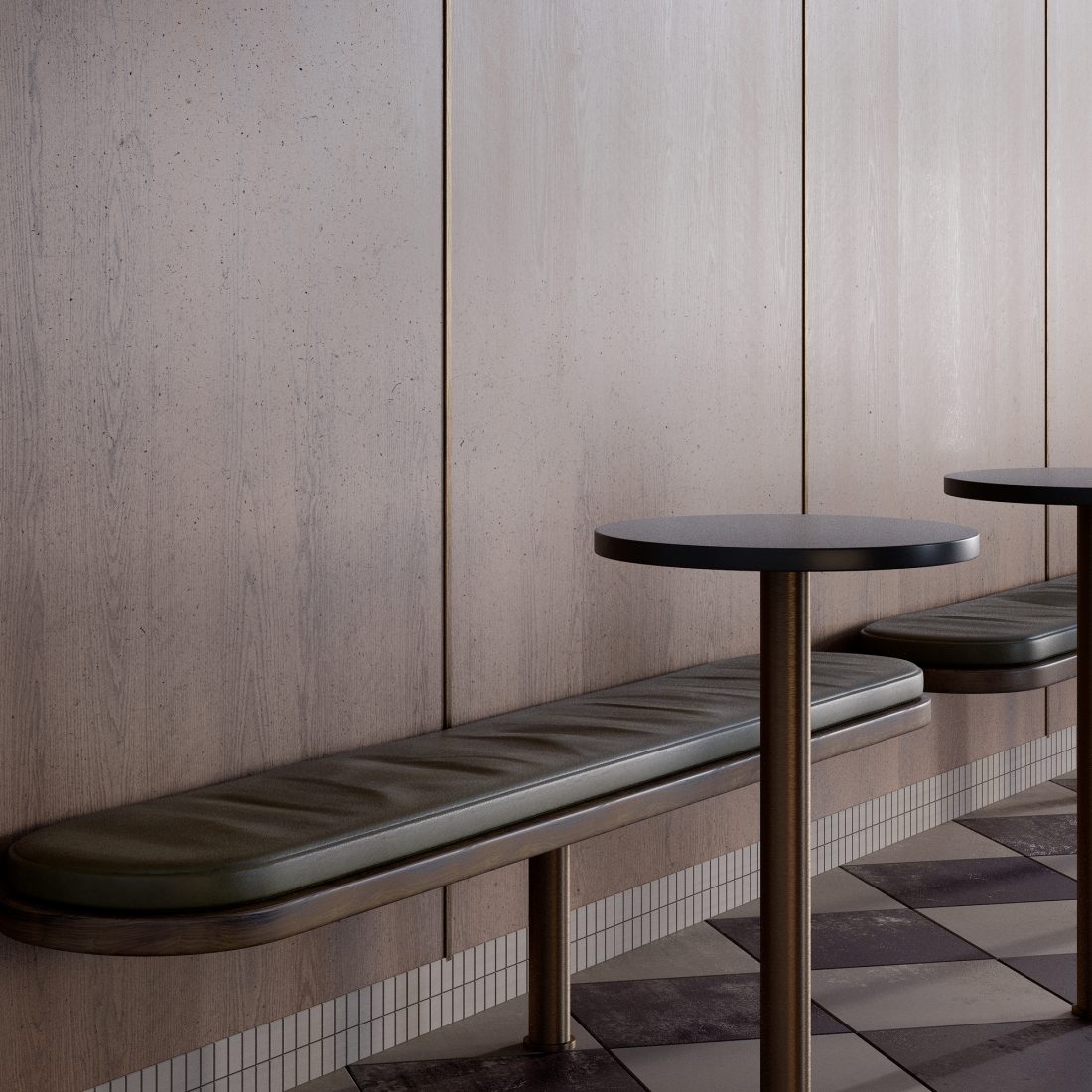 Cafe Seating Area 3 3D Model for Corona | CGMood