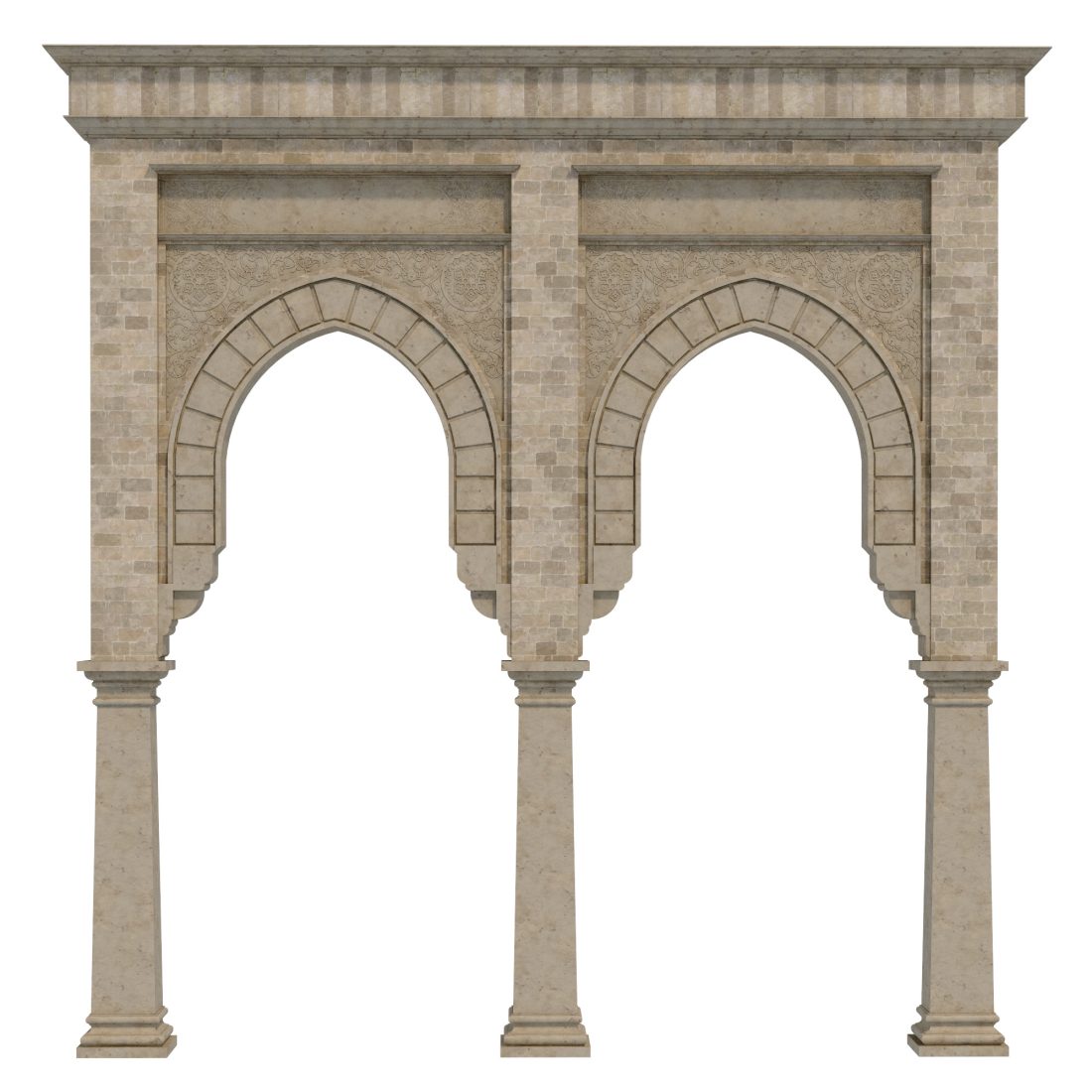 Arabic Turkish Islamic Architectural Element 507 - 3D Model for FStorm ...