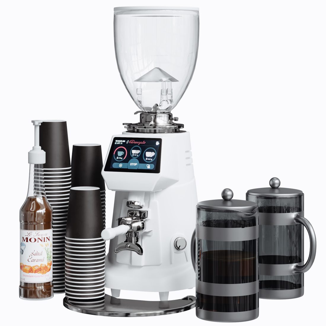 Coffee Bar Accessories 02 - 3D Model for VRay, Corona