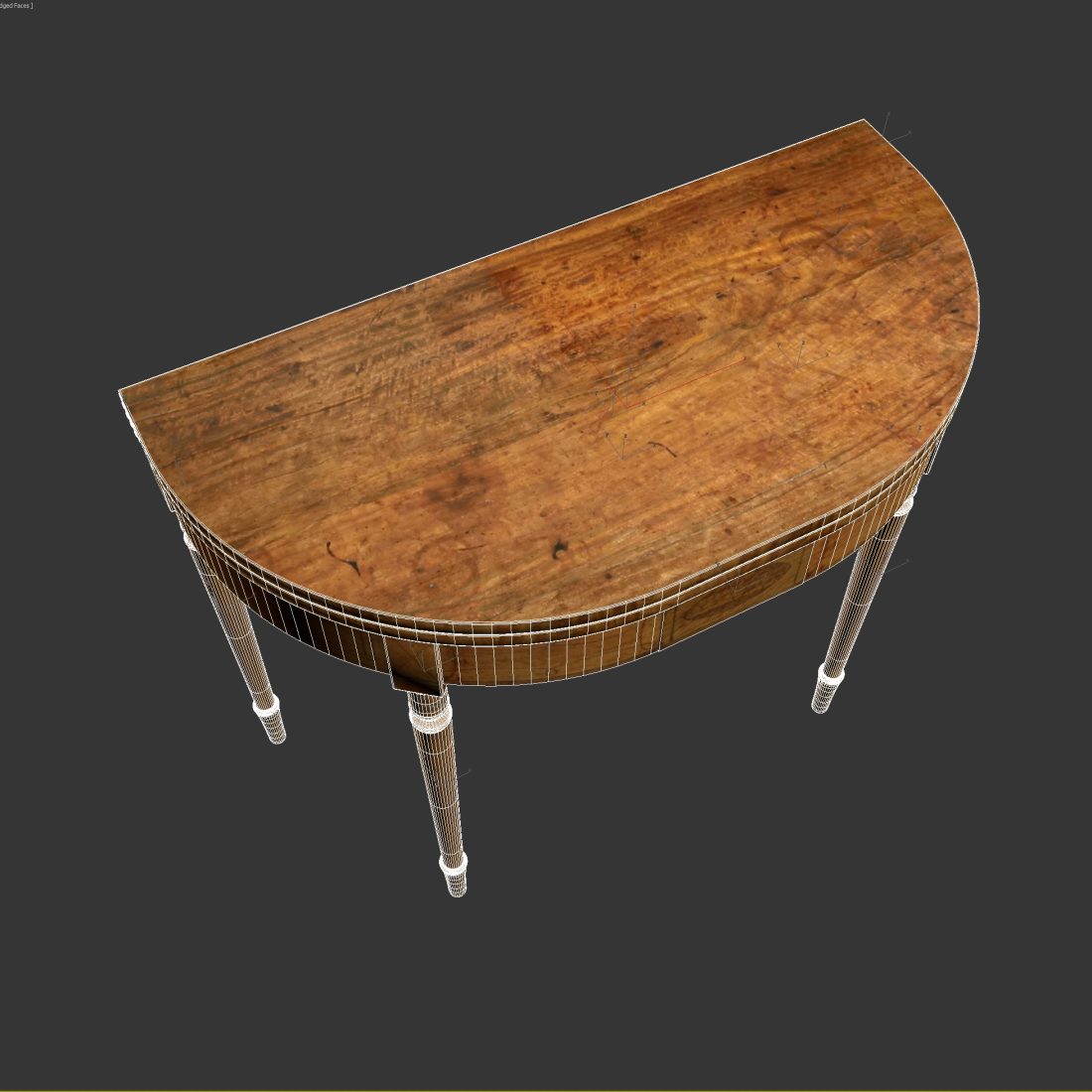 Pair Of George Iii Satinwood Card Tables - 3D Model for Corona
