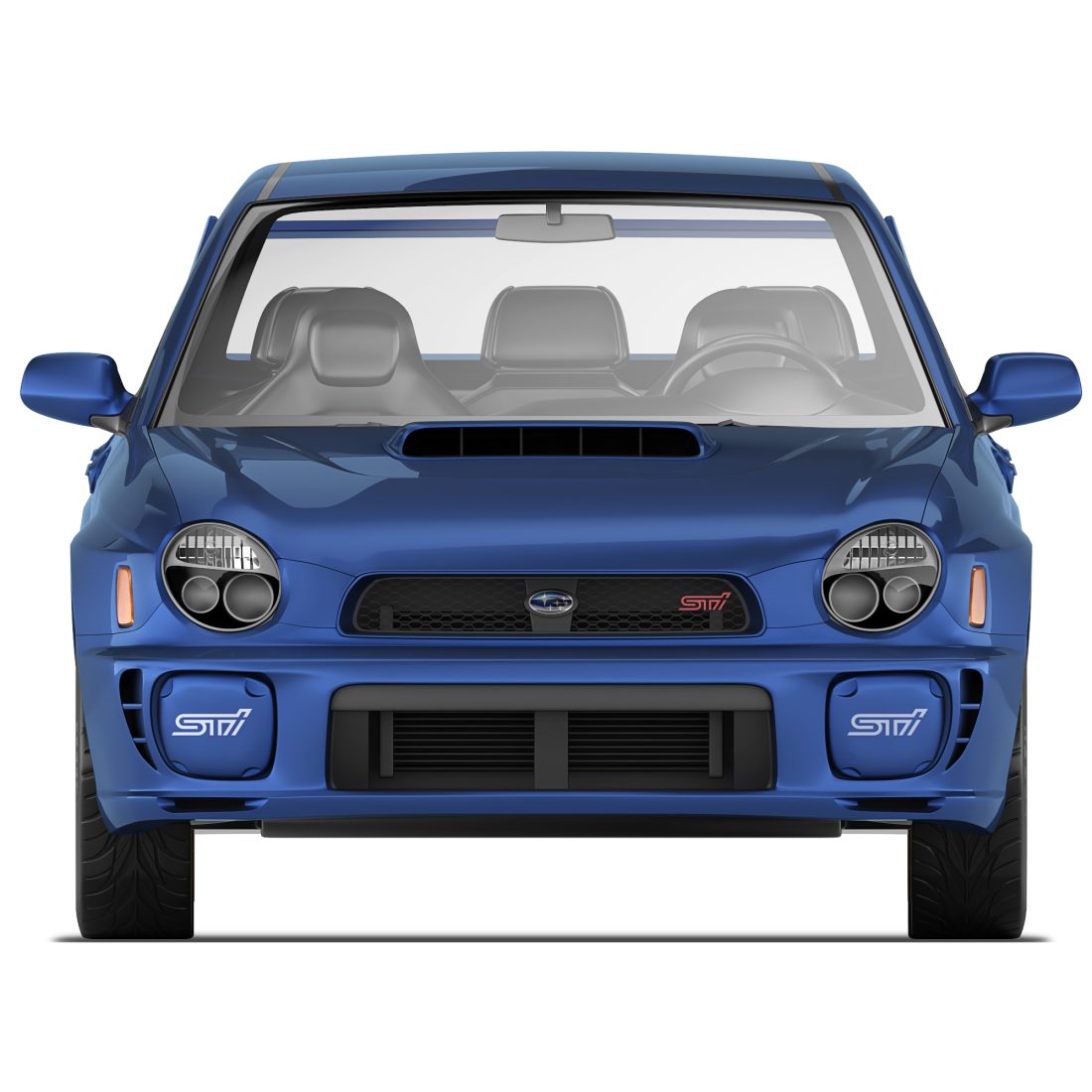 Subaru Impreza Wrx Sti 2001 - 3D Model for VRay