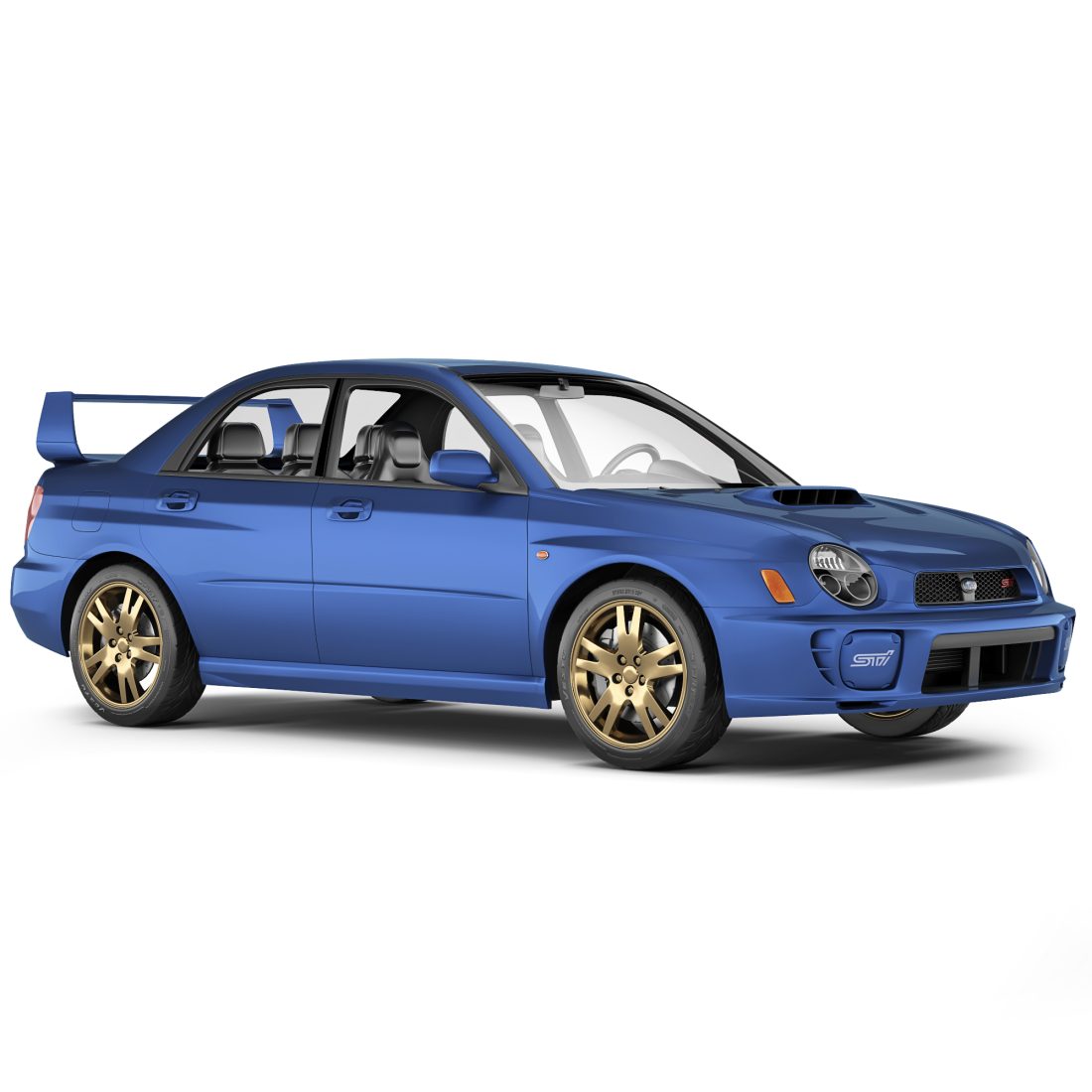 Subaru Impreza Wrx Sti 2001 - 3D Model for VRay