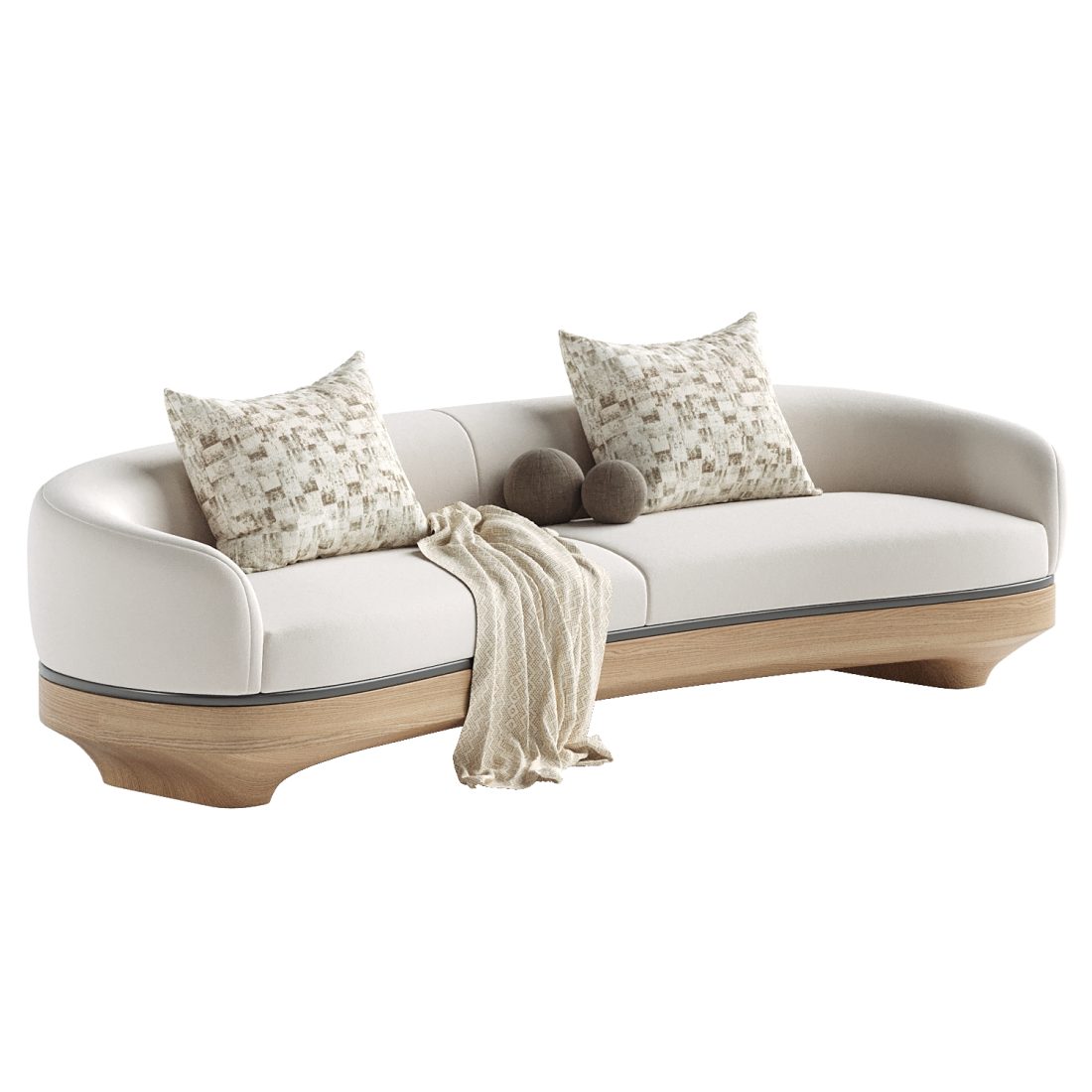 Nola Sofa - 3D Model for VRay, Corona