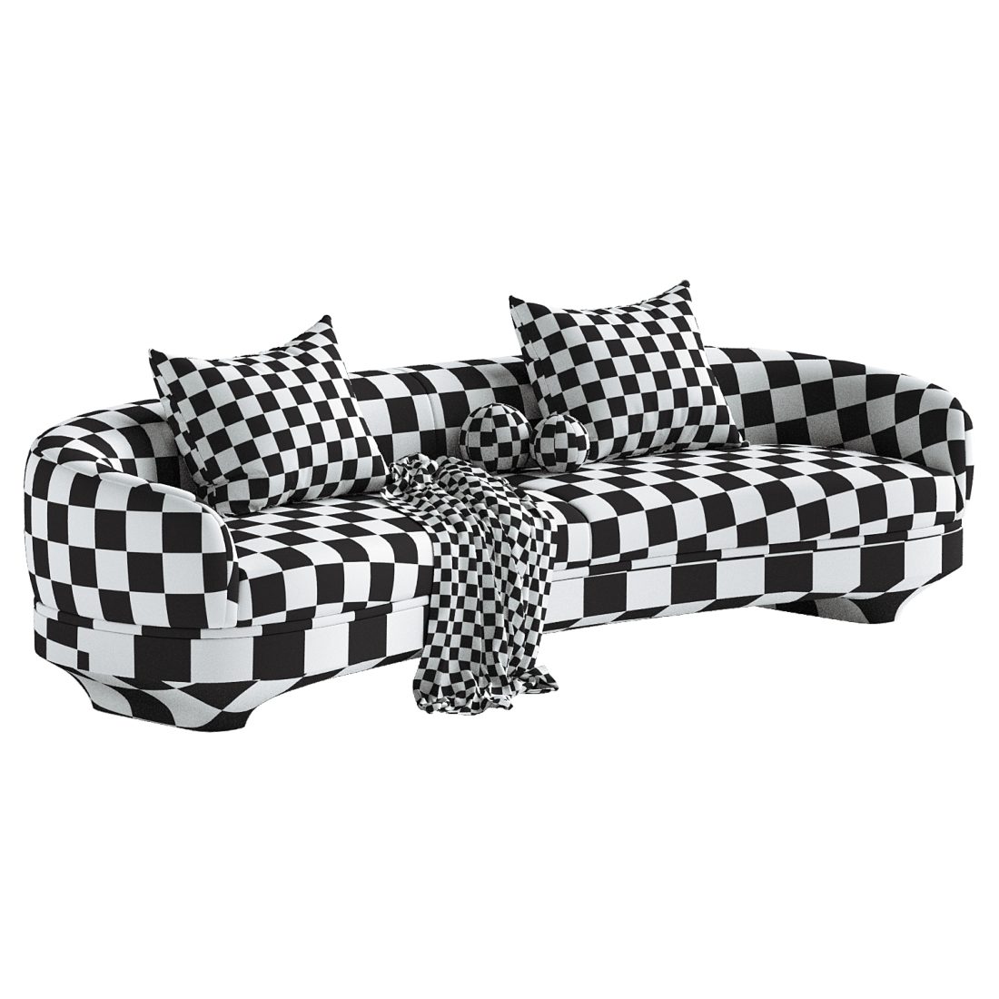 Nola Sofa - 3D Model for VRay, Corona