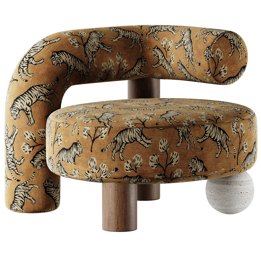 Soleil Armchair - 3D Model for Corona