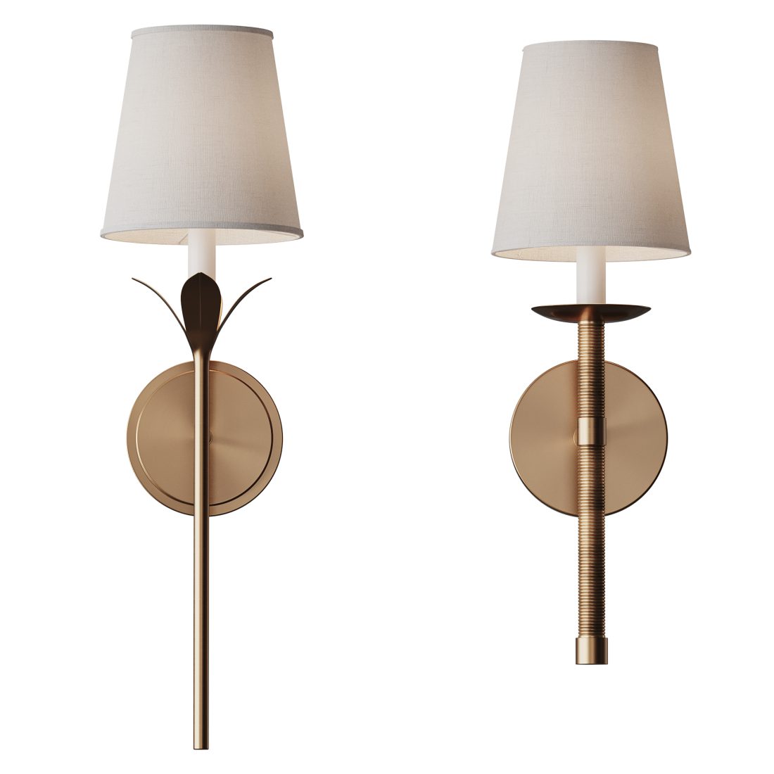 Olive Leaf Stem And Demske Sconce 3D Model for VRay, Corona | CGMood
