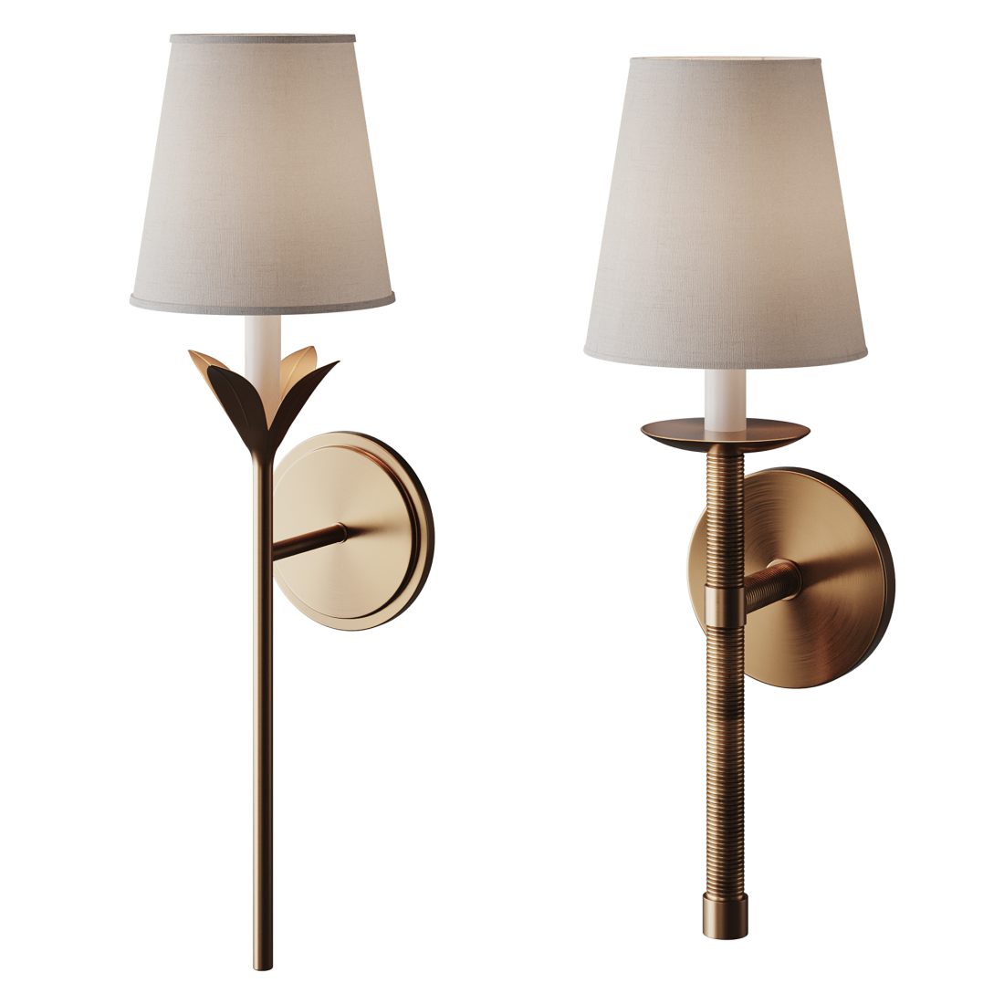 Olive Leaf Stem And Demske Sconce 3D Model for VRay, Corona | CGMood