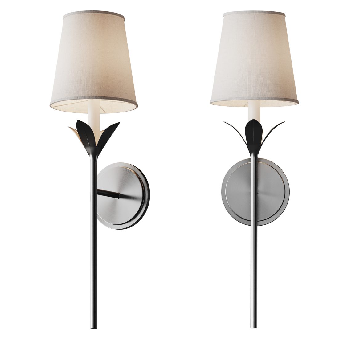 Olive Leaf Stem And Demske Sconce 3D Model for VRay, Corona | CGMood