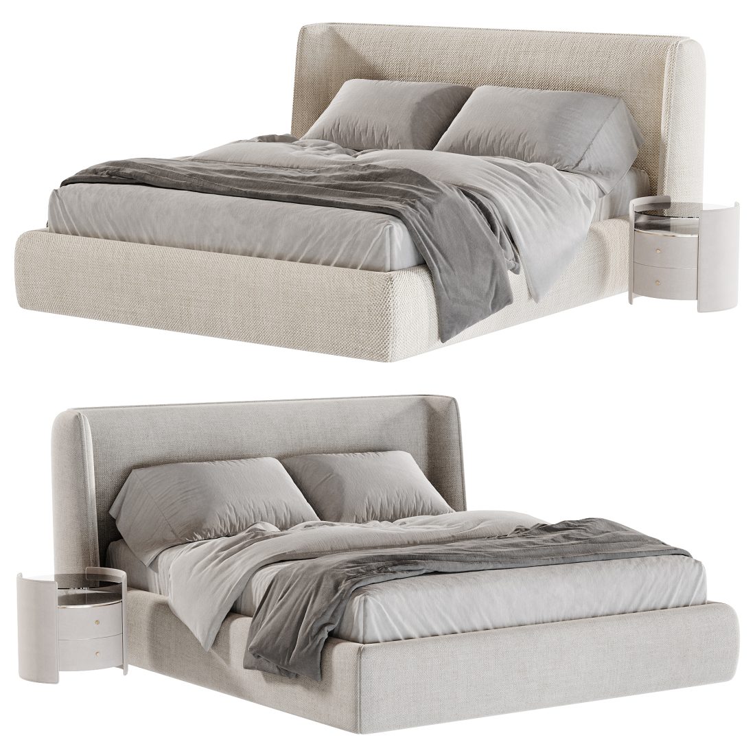 Shell Bed - 3D Model for Corona