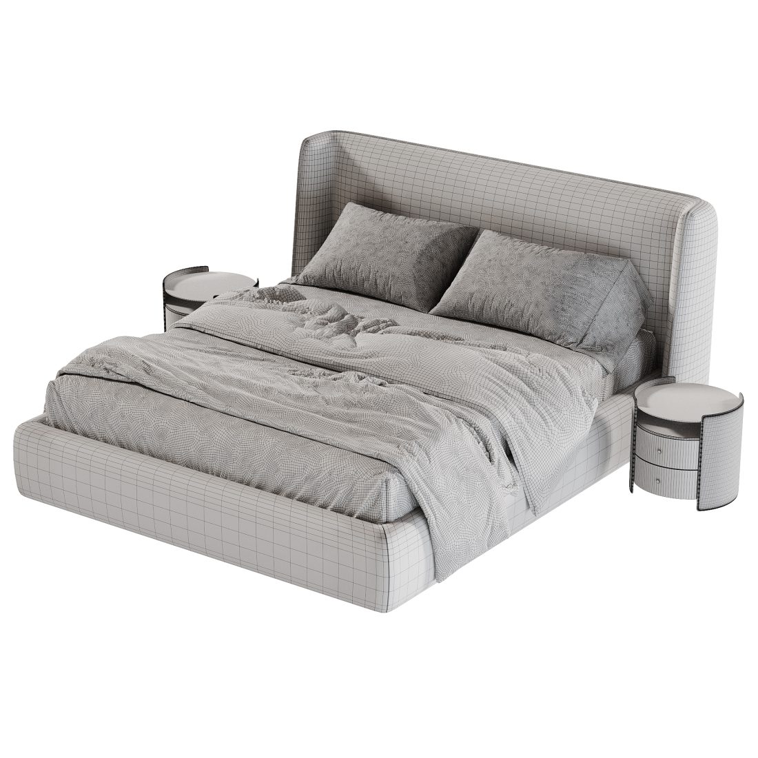 Shell Bed 3D Model for Corona | CGMood