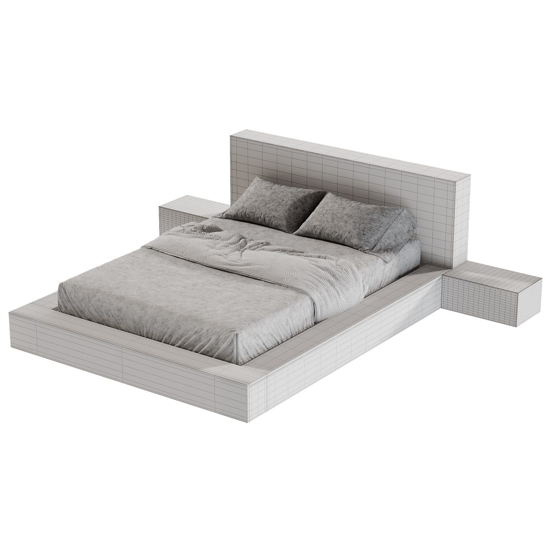 Cama Japonesa Carvalho Bed 3D Model for Corona | CGMood