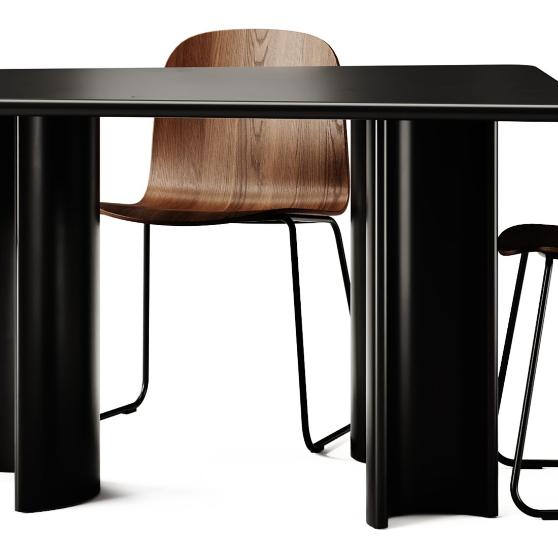 Muuto Table Renorm And Visu Chair 3D Model for Corona | CGMood