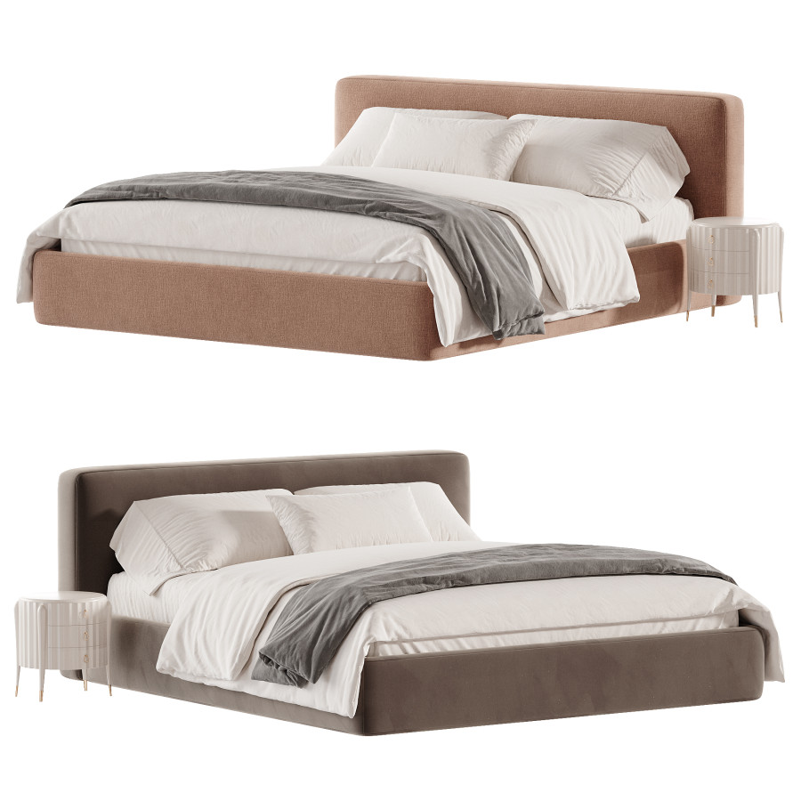 Porter Bed With Lifting Mechanism - 3D Model for Corona