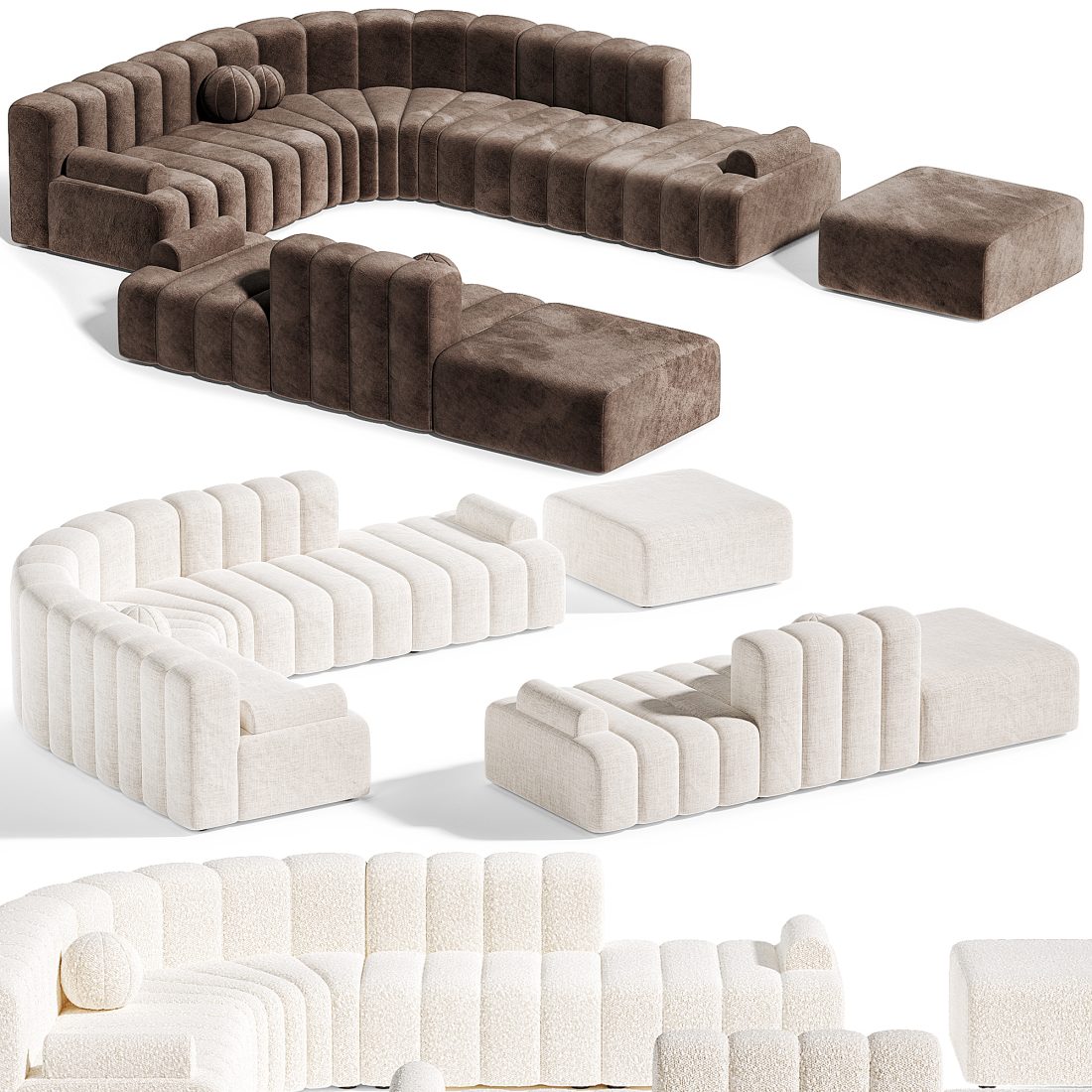 Modular Sofa Studio 03 By Norr11 3D Model for Corona | CGMood