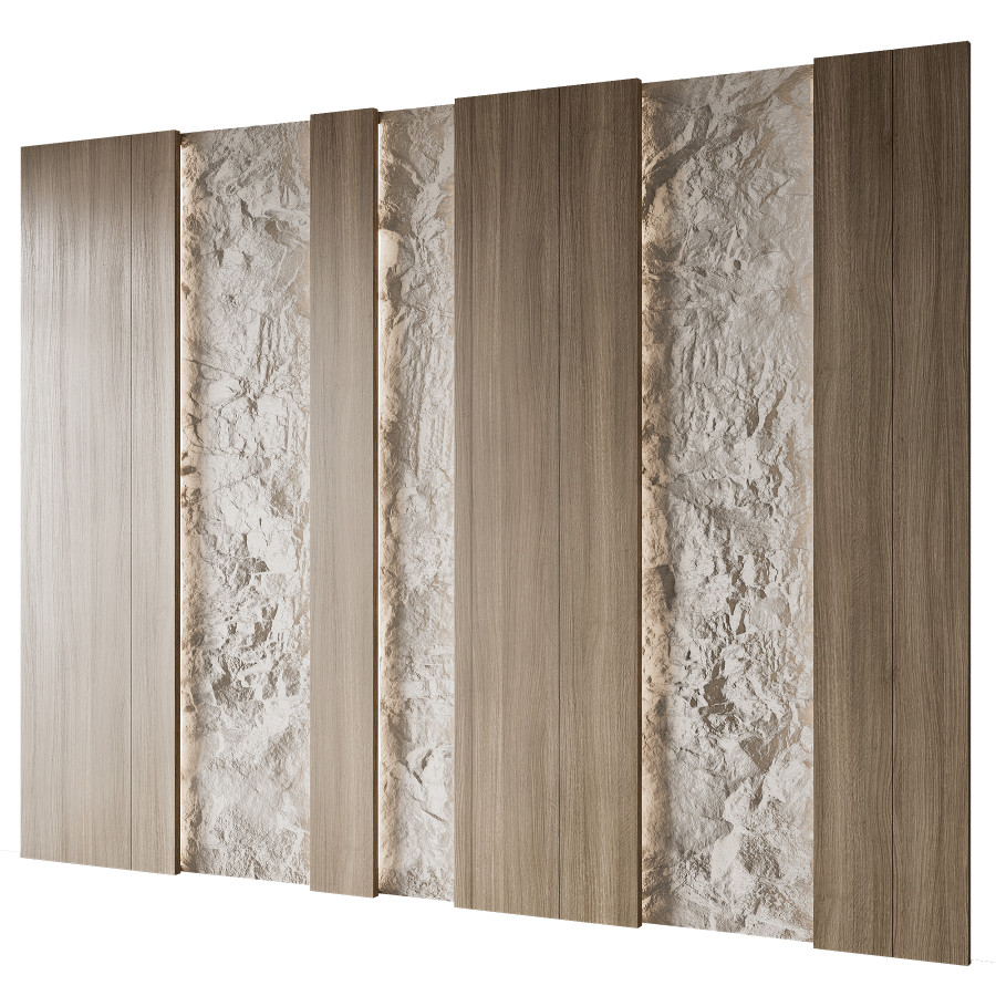 Wall Panel 38 - 3D Model for Corona