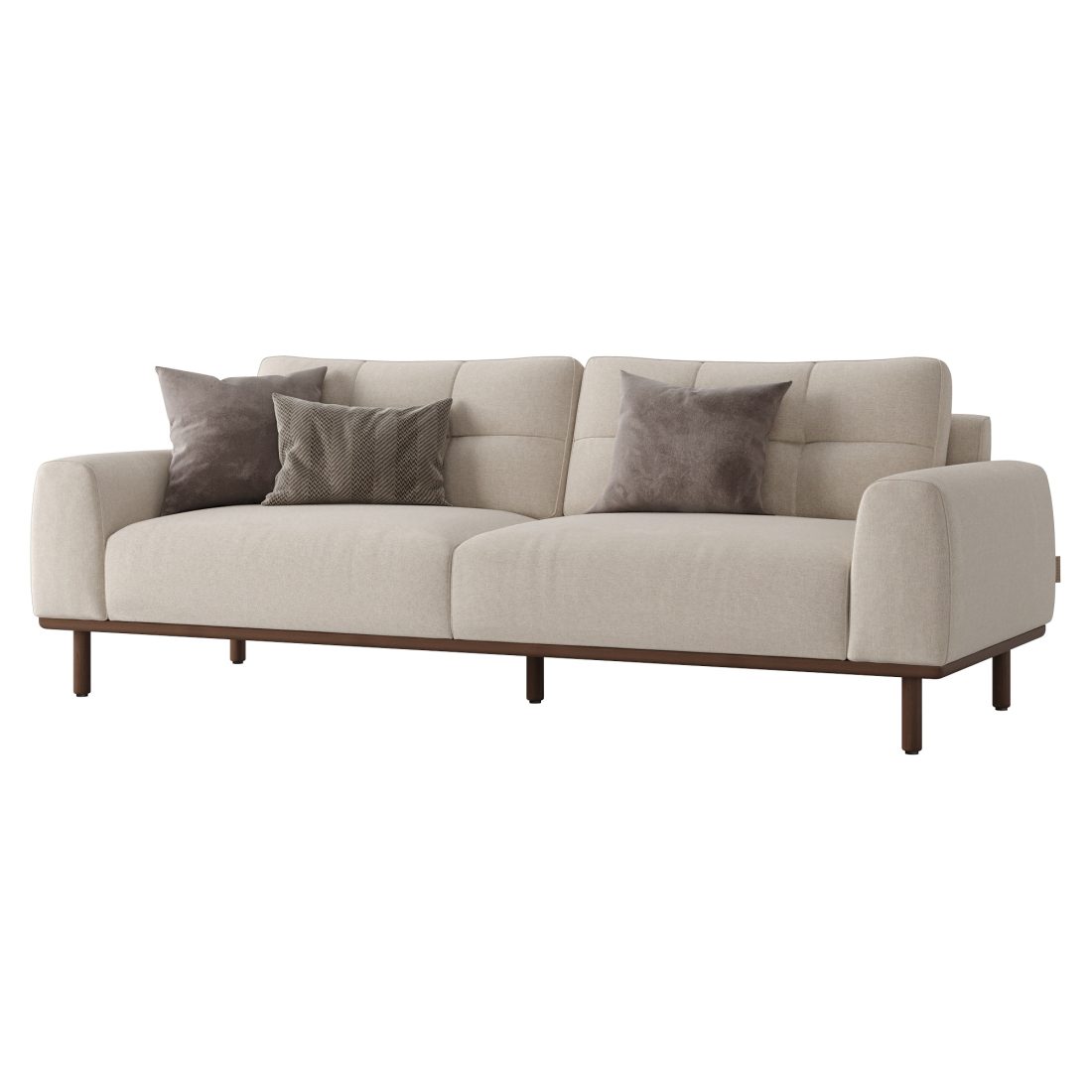 Travis Straight Sofa - 3D Model for Corona