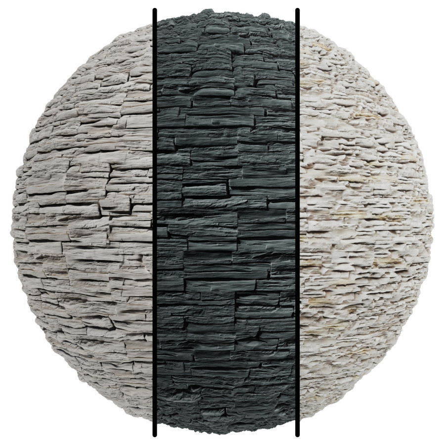 Fb593 Interior Stone Cladding Facade | 3mat | Pbr - 3D Model for FStorm ...