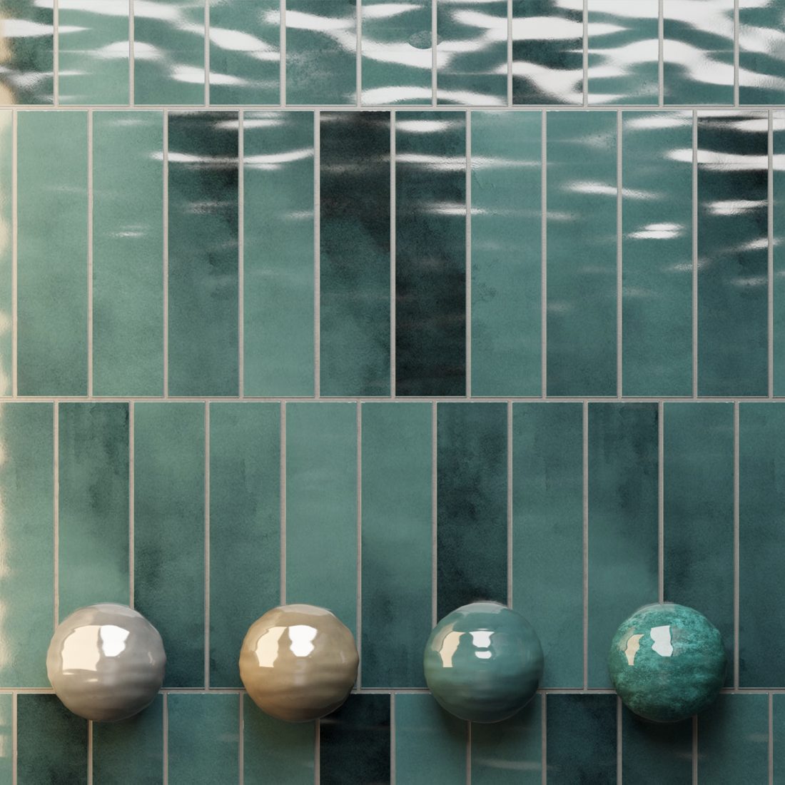 Porcelain Tile 24x6 Marazzi Lume Blue M6rr 3D Model for VRay, Corona ...