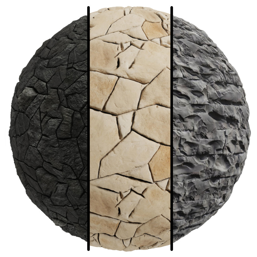 Fb600 Interior Stone Cladding Facade | 3mat | Pbr - 3D Model for FStorm ...