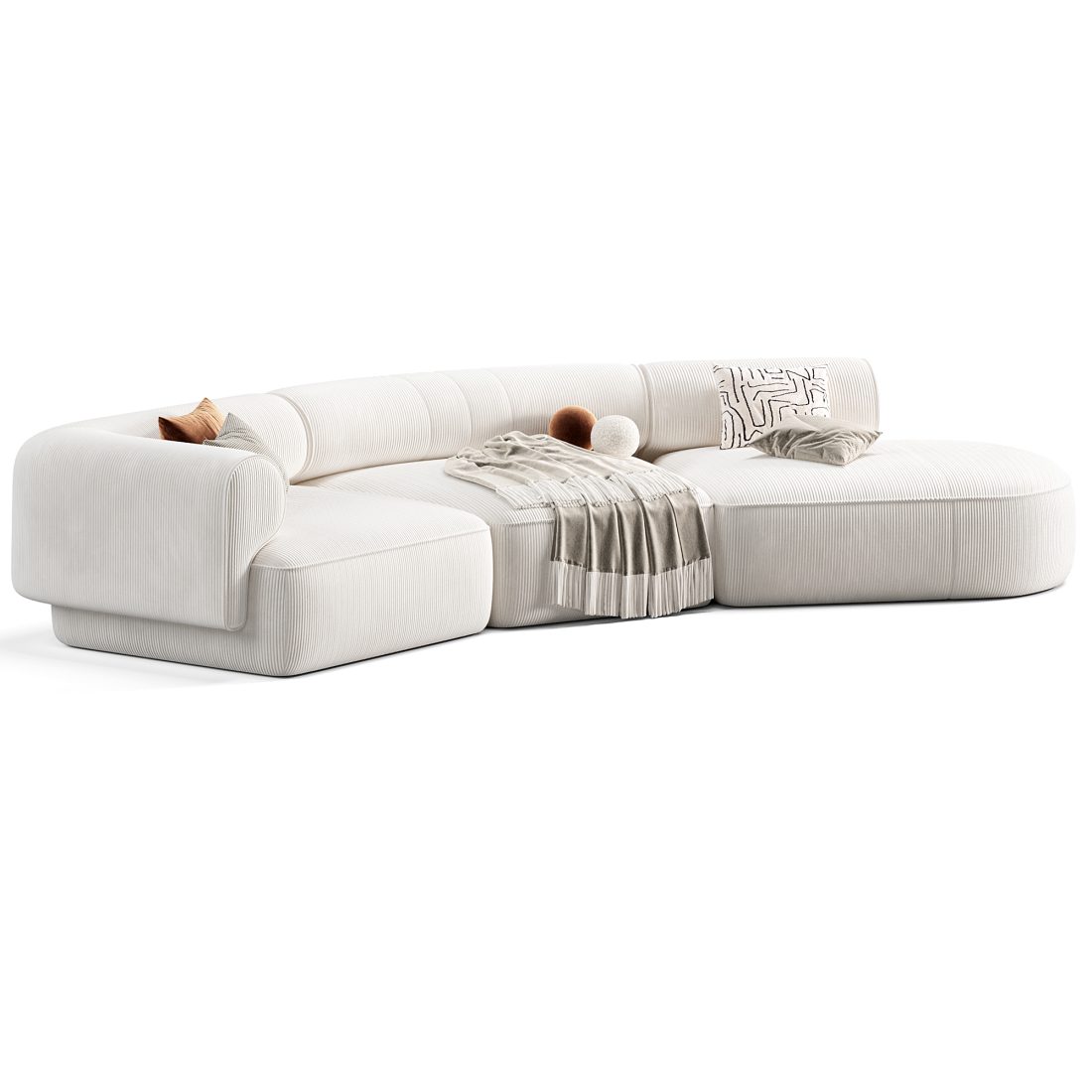 Natuzzi Italia Melody Modular Sofa 3D Model for VRay, Corona | CGMood