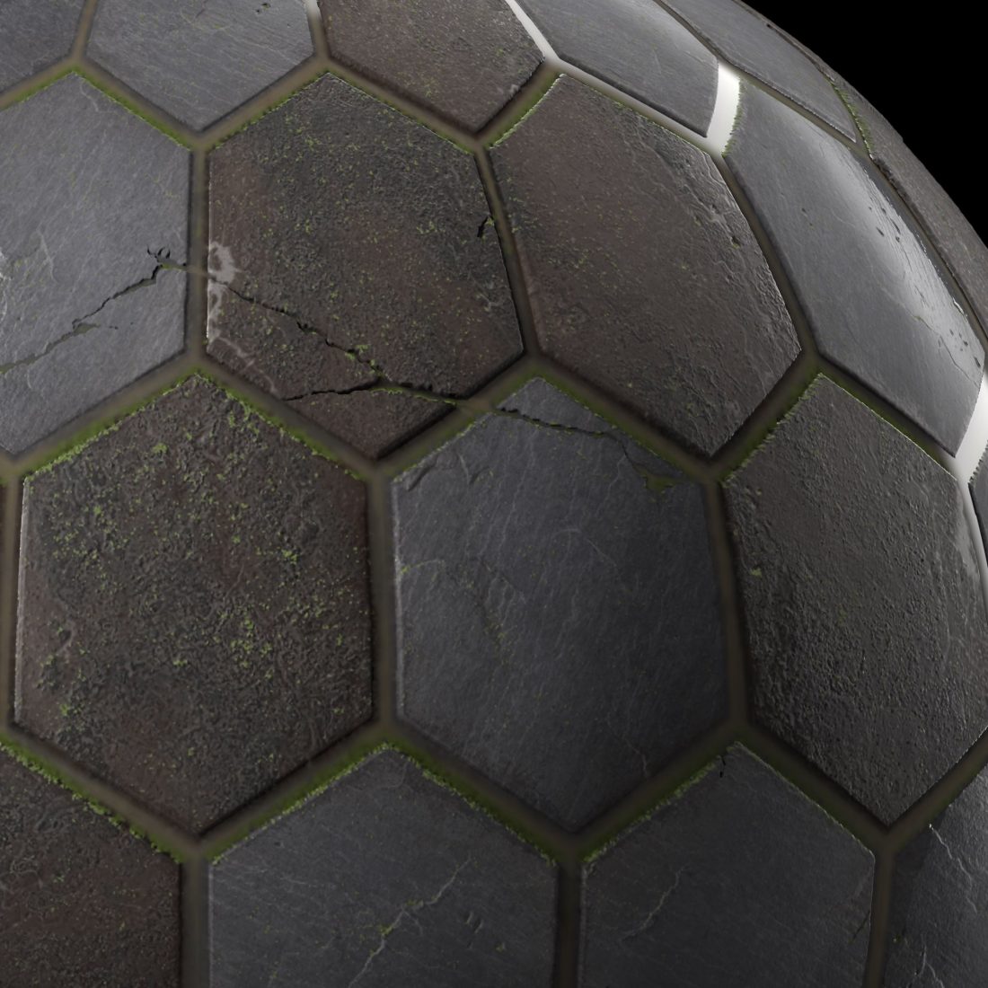 D296 Wet Pavement |Seamless Pbr - 3D Model for VRay, Corona