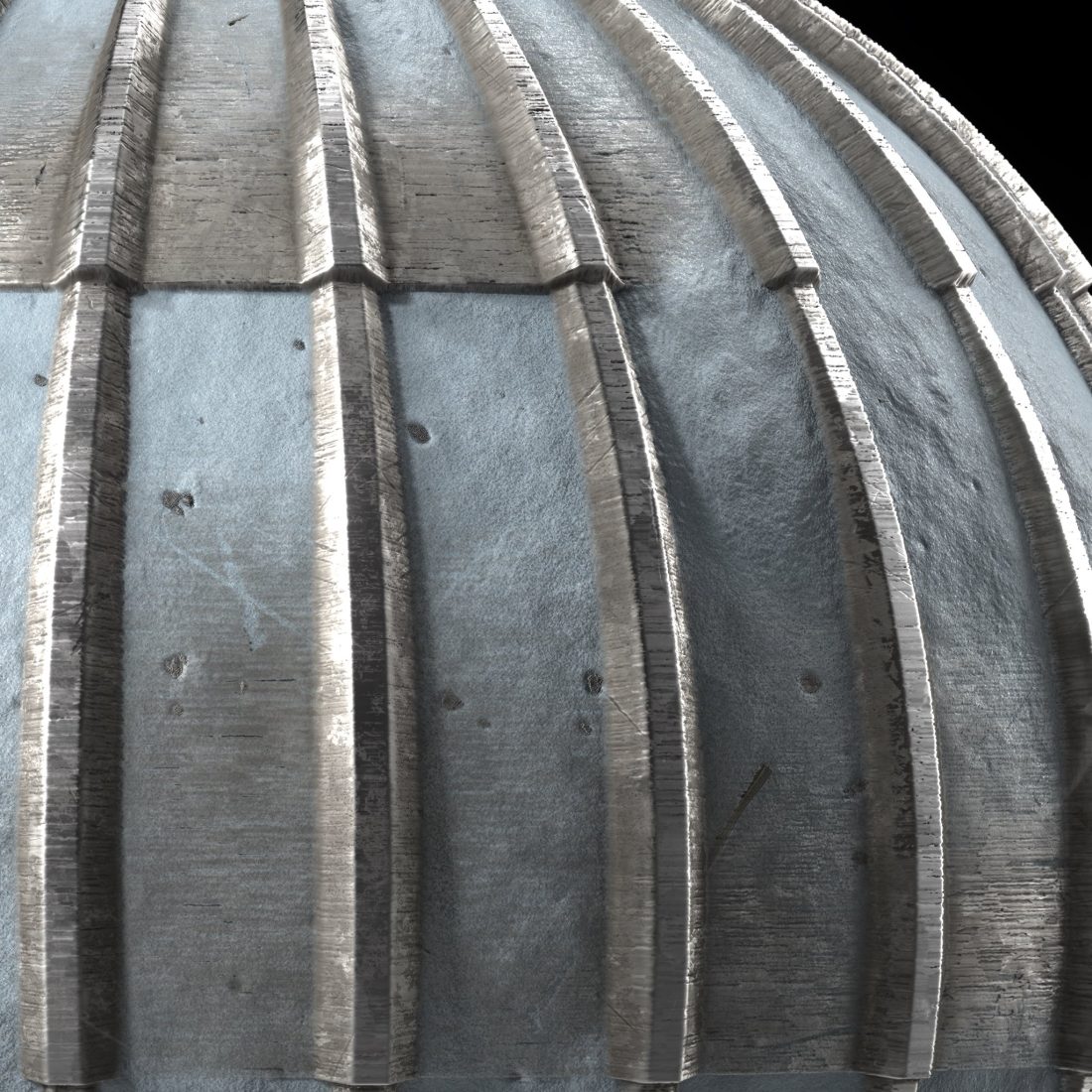 D252 Metal Roofing By Snow - Sbsar Seamless Pbr - 3D Model for VRay, Corona