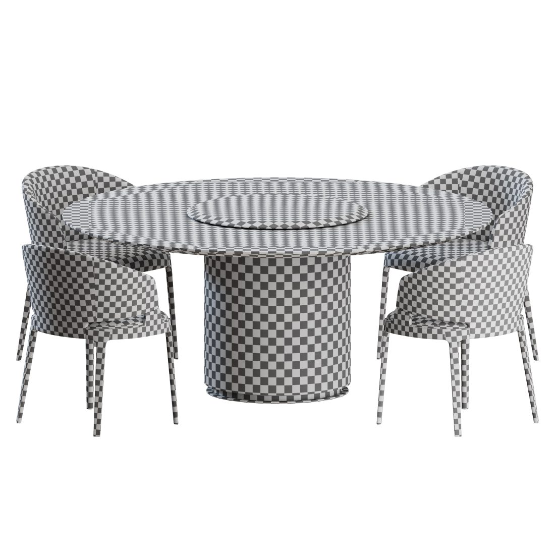 Velis Chair Otab Table By Potocco - 3D Model for Corona