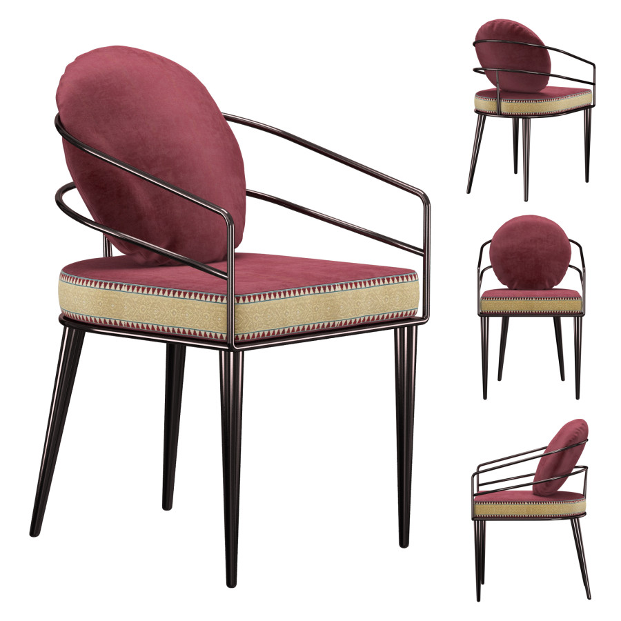 Aminta Outdoor Chair - 3D Model for VRay, Corona