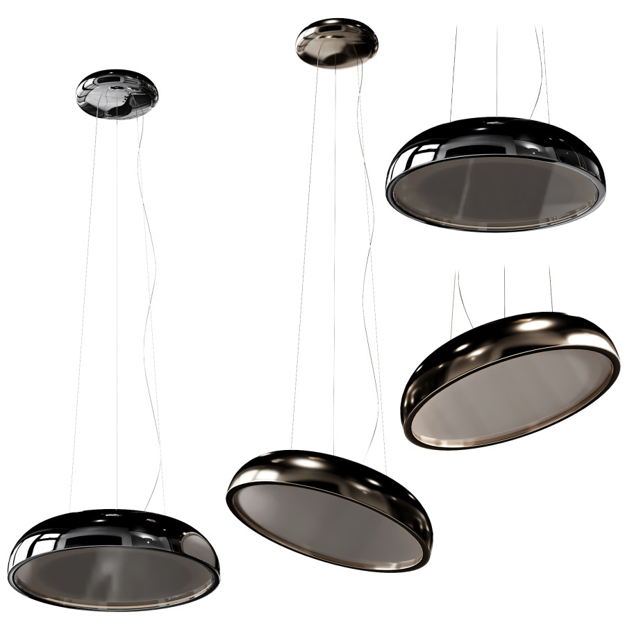 Reflexio Aluminium Pendant Lamp - 3D Model for Corona