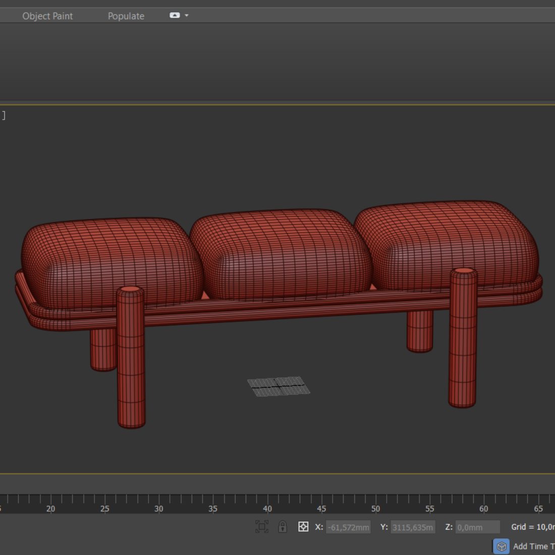 Nubi Bench 3D Model for Corona | CGMood