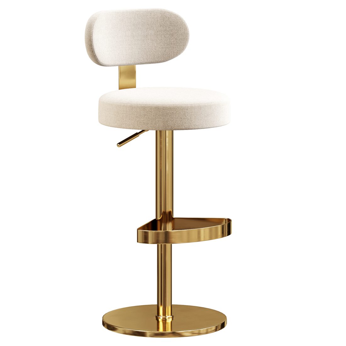 Rosemere Adjustable Stool 3D Model for VRay, Corona | CGMood