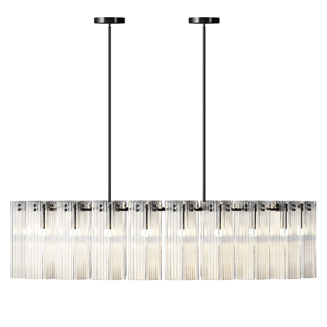 Delsie Oval Chandelier - 3D Model for Corona