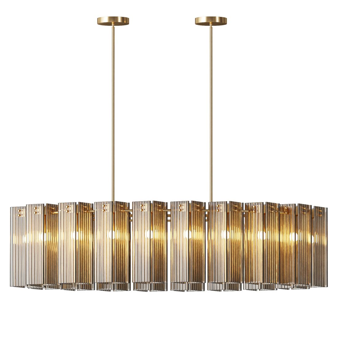 Delsie Oval Chandelier - 3D Model for Corona