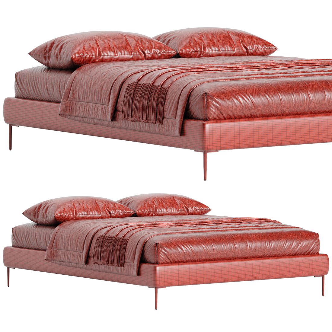 Bazz Bed 3D Model for VRay, Corona | CGMood
